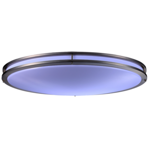 32 in Contemporary Oval LED Fixture Brushed Nickel - Bright33