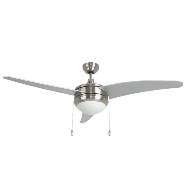 Contemporary LED Ceiling Fan Brushed Nickel - Bright33